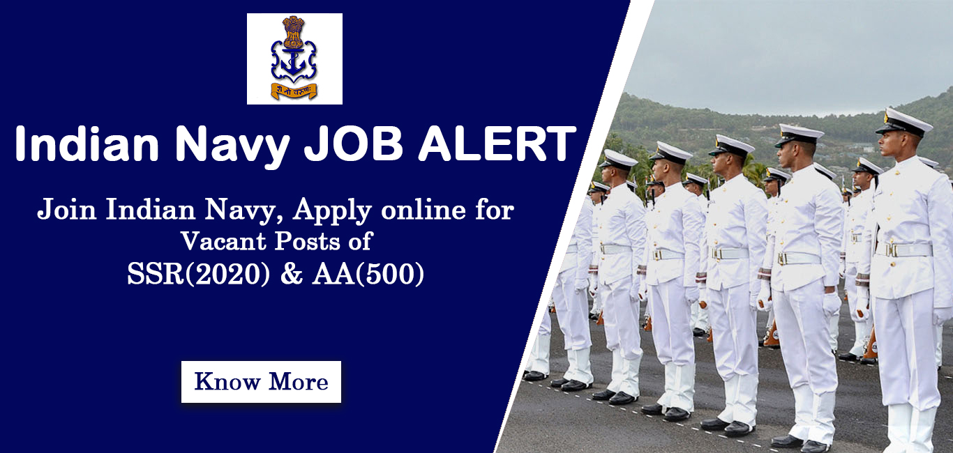 Join Indian Navy for posts of SSR and AA for Batch of 02/2020 | Online ...